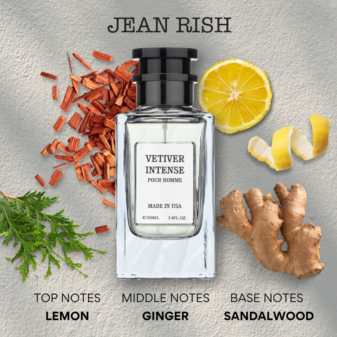 Vetiver Intense, Eau De Parfum for Men – Jean Rish - Touch It Feel It ...